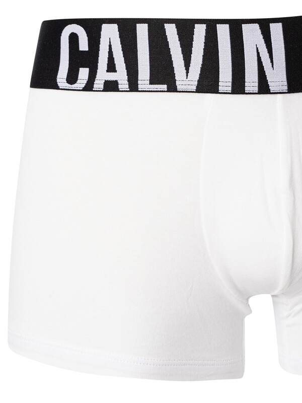 Calvin Klein Intense Power 3 Pack Trunks - White - Standout
