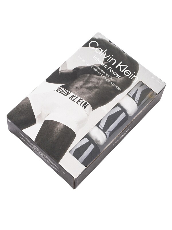 Calvin Klein Intense Power 3 Pack Trunks - White - Standout