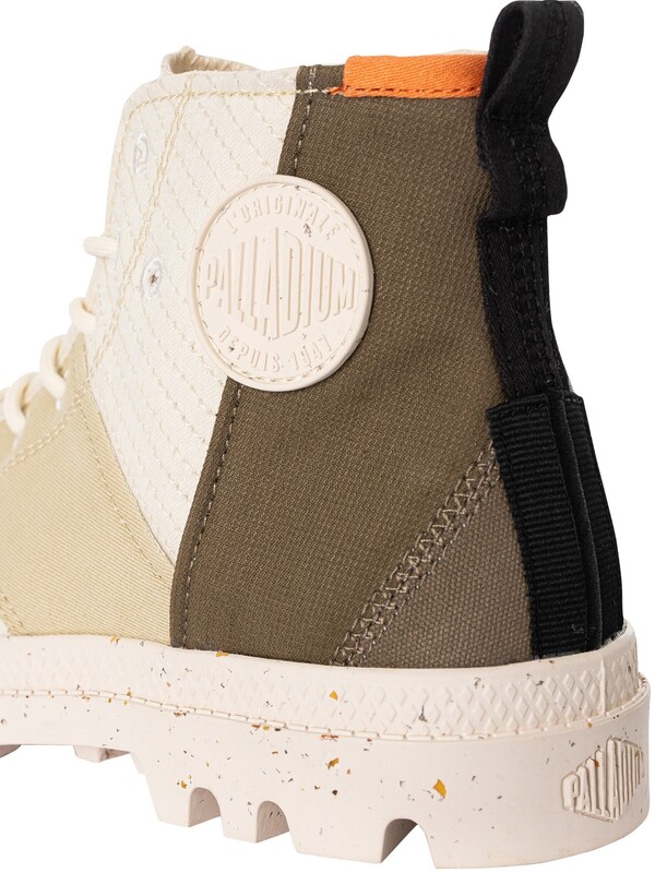 Palladium Pampa Hi Re Generate Boots - Dusky Green/Cream White - The ...
