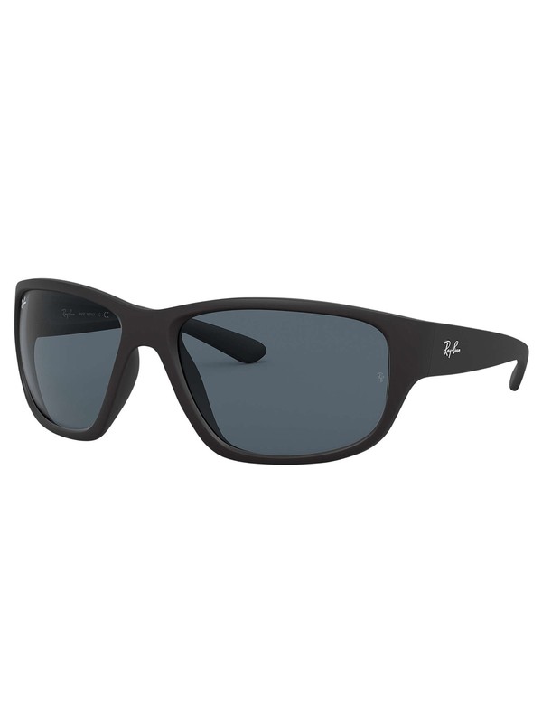 Ray-Ban RB4300 Wrap-Around Sunglasses - Black - The Men's Designer ...