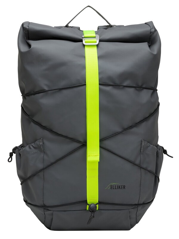 Elliker 21/25L Dayle Roll Top Backpack - Grey/Neon - Standout