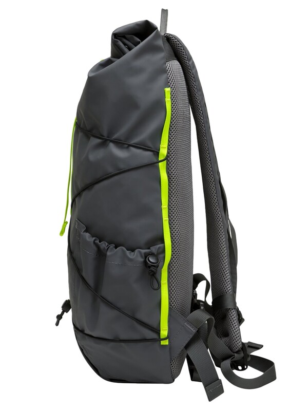 Elliker 21/25L Dayle Roll Top Backpack - Grey/Neon - Standout