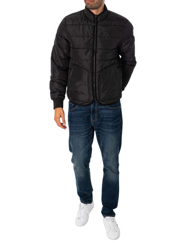 Replay Lightweight Puffer Jacket - Black - The Men's Designer Fashion Store