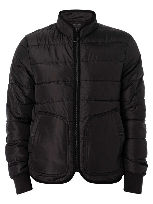 Replay Lightweight Puffer Jacket - Black - The Men's Designer Fashion Store