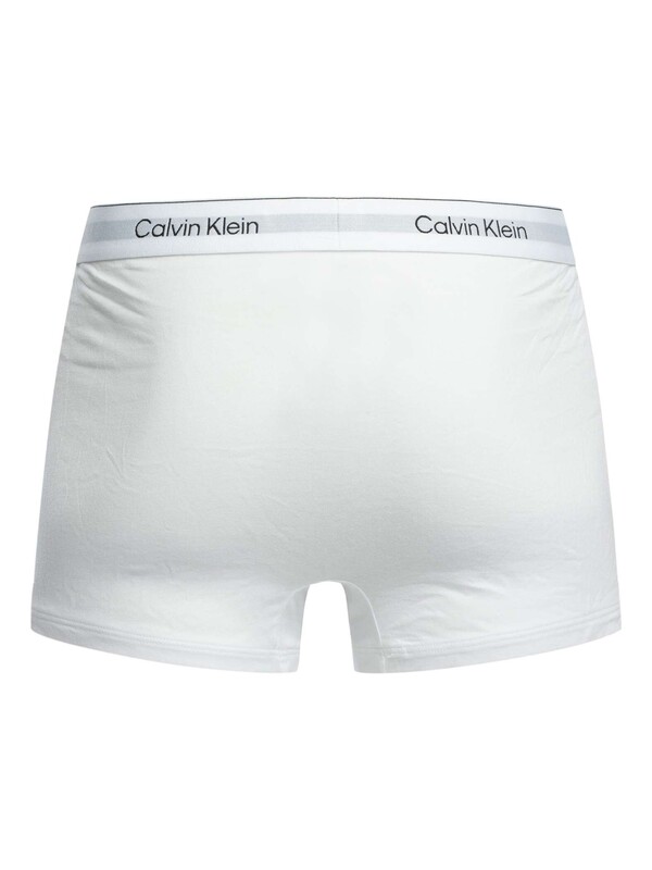 Calvin Klein 3 Pack Icon Relaxed Fit Trunks - White - The Men's ...