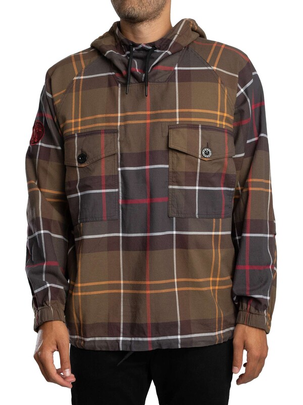 Pretty Green Winston Check Smock Jacket - Multi - The Men's Designer ...